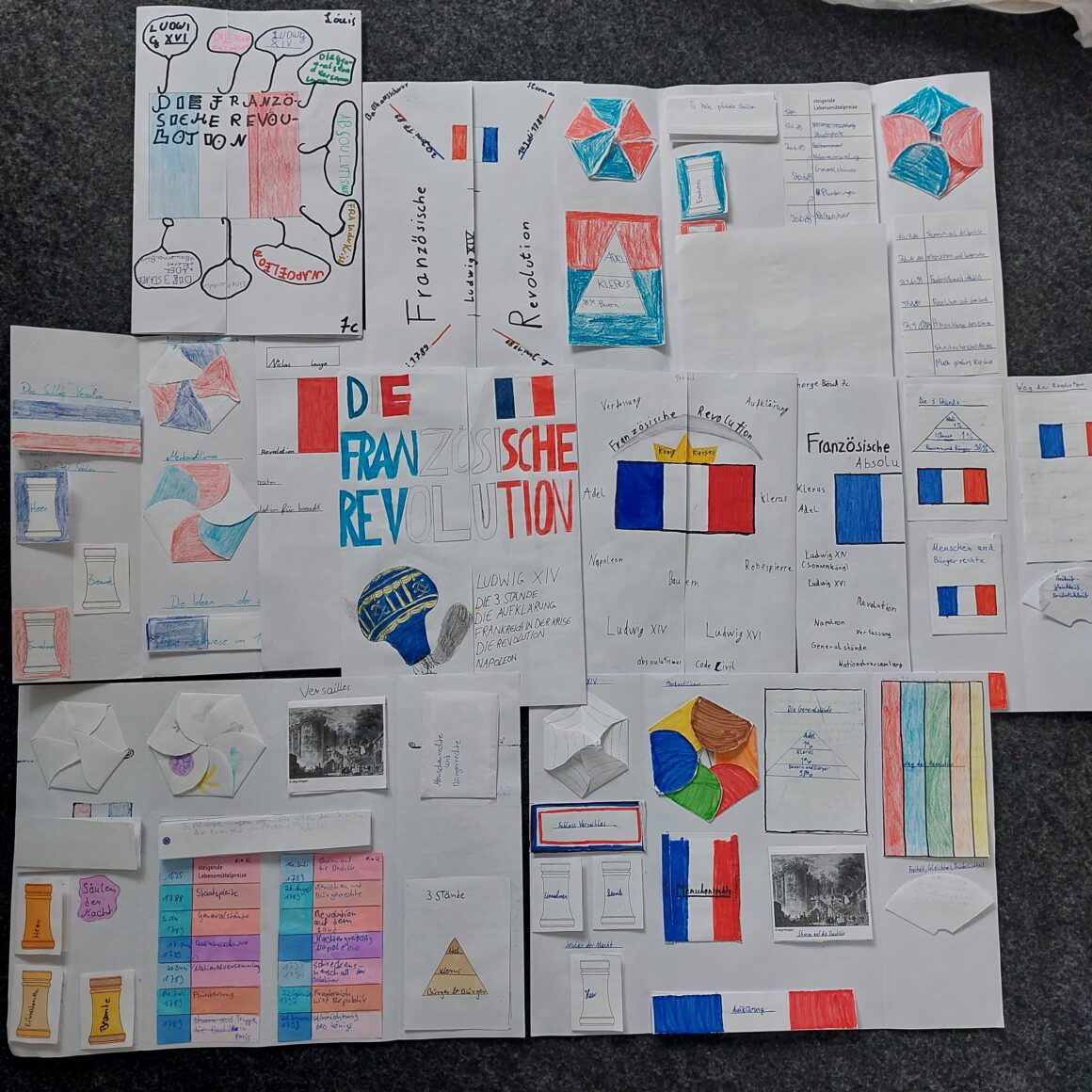 Lapbooks zur Französischen Revolution - Porta-Coeli-Schule Himmelpforten